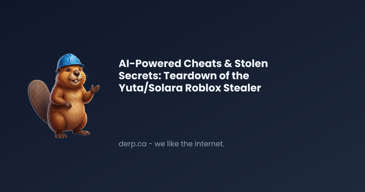 AI-Powered Cheats & Stolen Secrets: Teardown of the Yuta/Solara Roblox ...